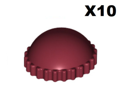 Lego ® Lot 10 Bonnet Chapeau Minifig Voleur Pécheur Dark Red Top Hat ...