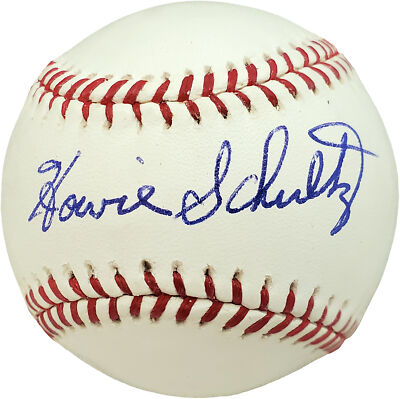 Howie Schultz Autographed Signed MLB Baseball Brooklyn Dodgers Beckett ...
