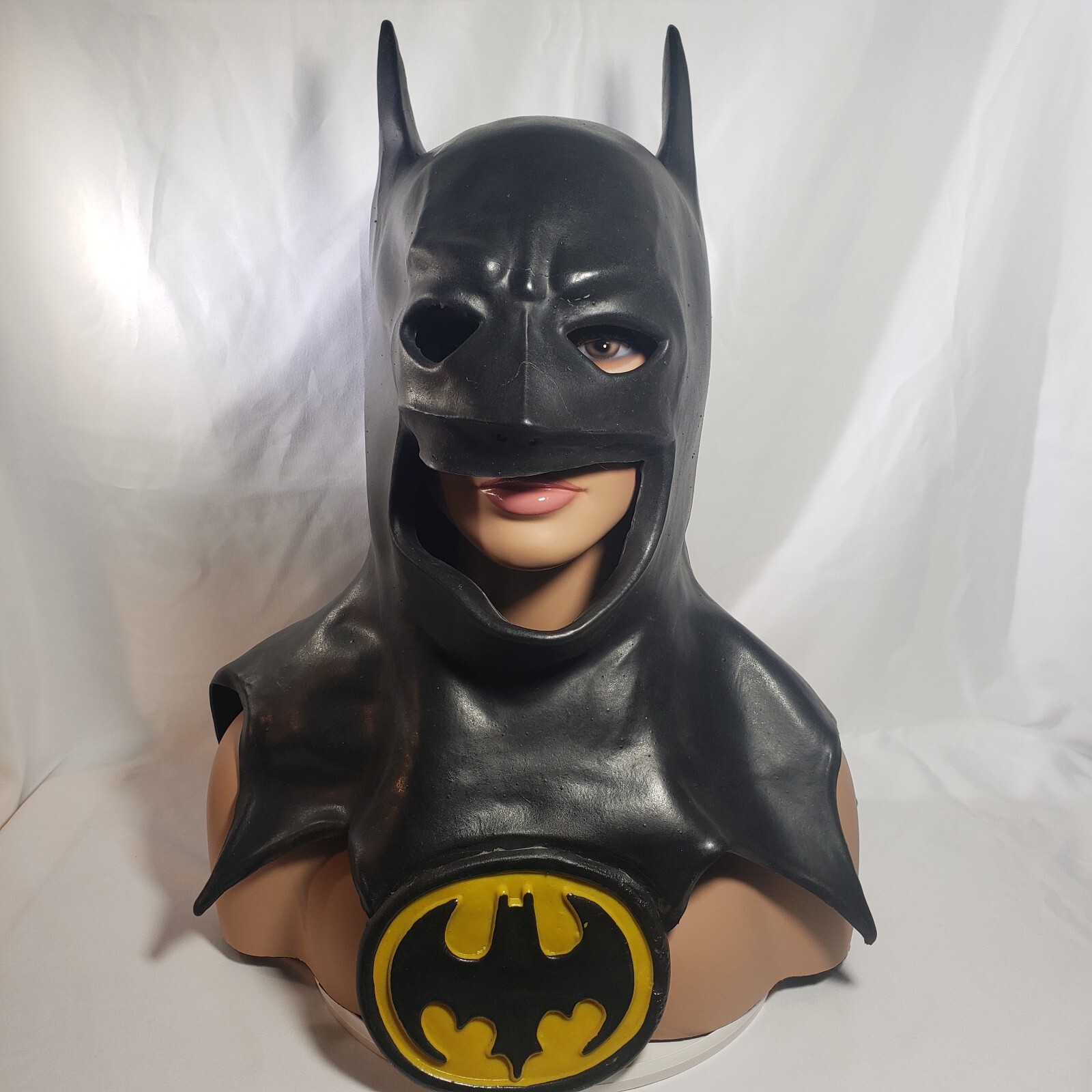 1989 Batman Mask Cowl Full Rubber Latex by DC Comics … - Gem