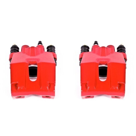 Powerstop Brakes S4858 Red Powder Coated Calipers 7920889299698 | eBay