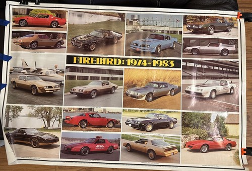 1982 Automobile Quarterly 1974-83 PONTIAC FIREBIRD TRANS AM POSTER 25 ...