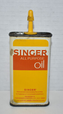 Vintage Singer Sewing Machine All Purpose Oil Handy Oiler Advertising ...