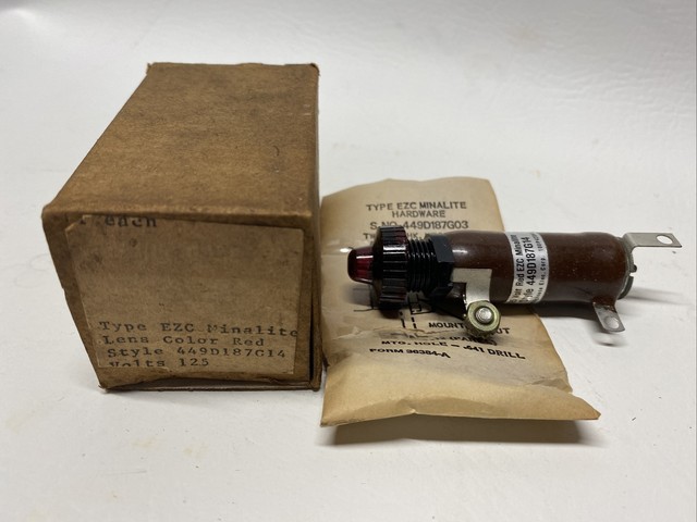 Westinghouse 449D187G14 EZC Minalite Red Pilot Light 125v for sale ...
