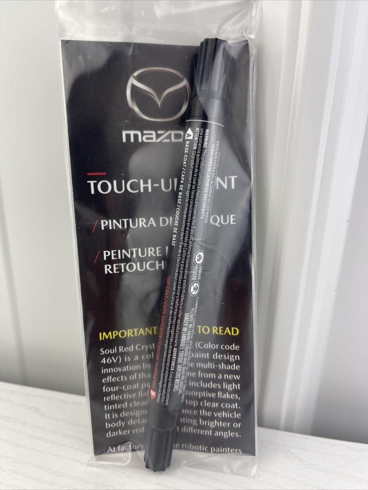 Mazda Red Crystal 46V OEM Touch Up Paint Pen | 00009246V | Genuine OEM