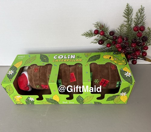LAST ONE NEW M & S Christmas PET Colin The Caterpillar DOG TOY ...