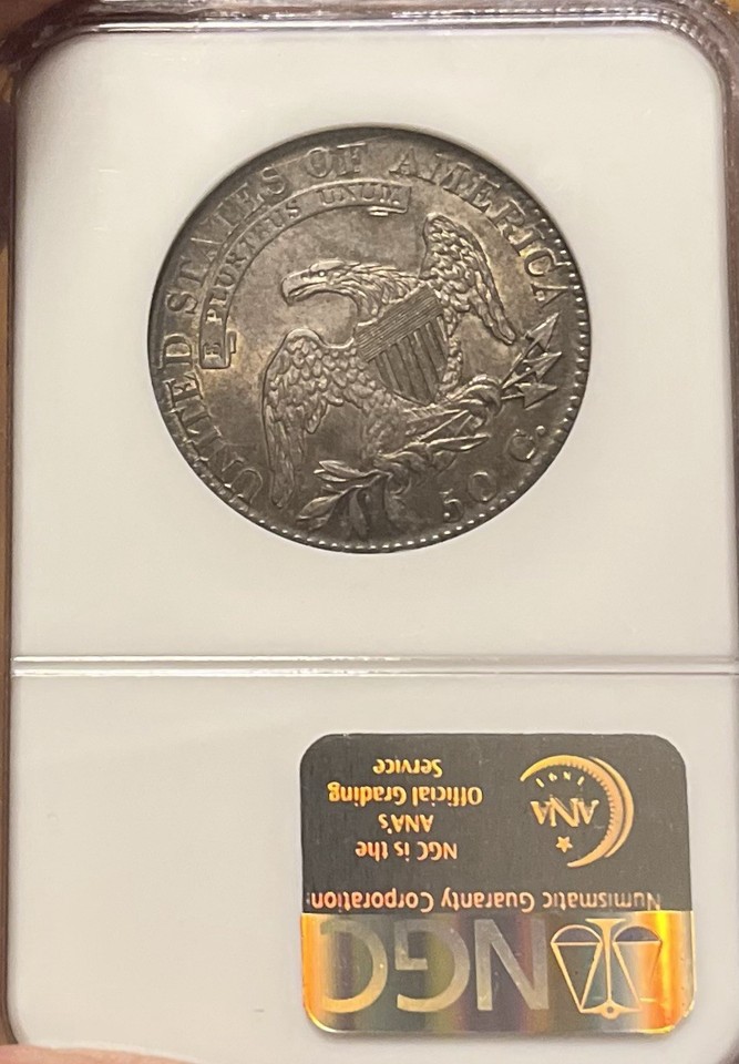 1819 NGC AU 58 Capped Bust Silver Half Dollar | eBay