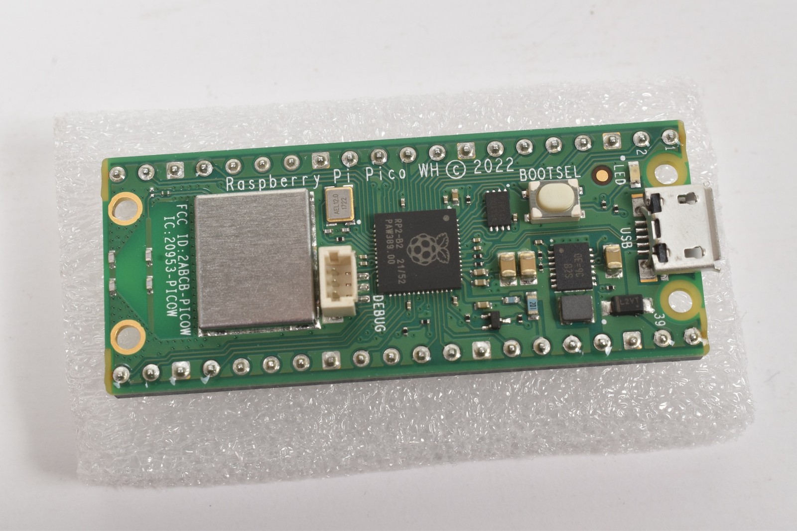 Raspberry Pi Pico WH - Microcontroller Board mit WLAN - Header ...