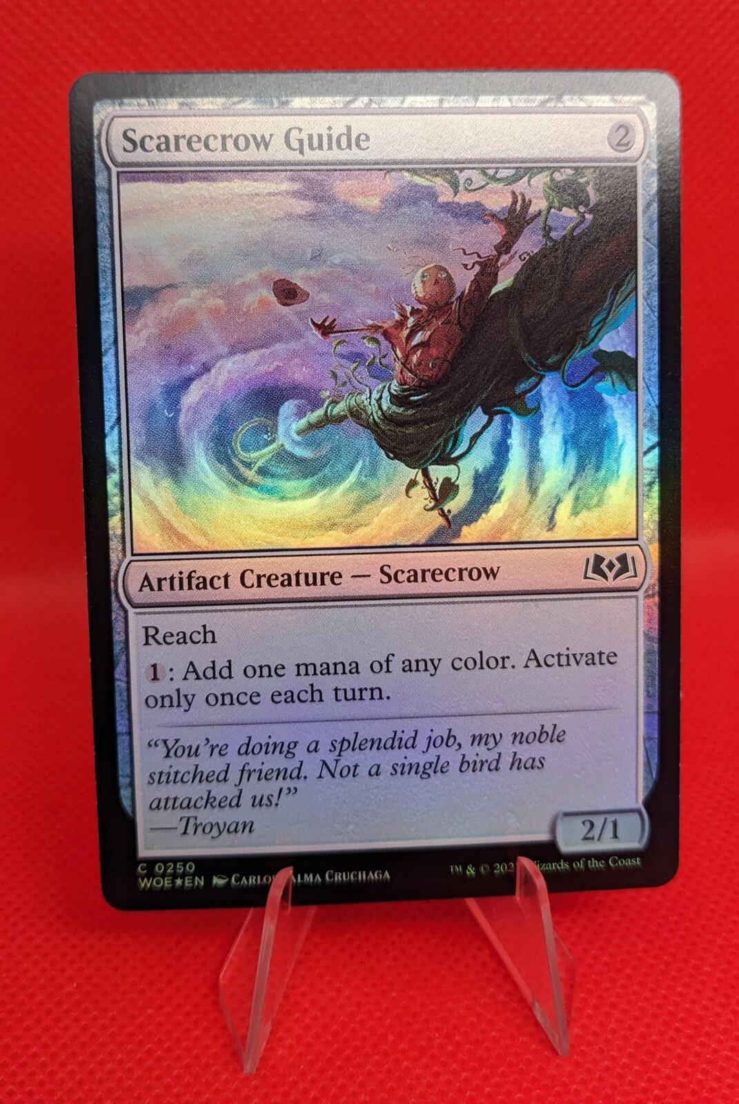 MTG Scarecrow Guide Foil 250 Wilds of Eldraine Magic | eBay