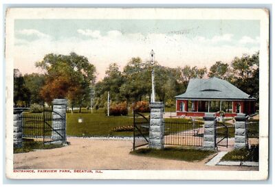 1916 Fairview Entrance Park Gated Landscape Groves Decatur Illinois IL ...