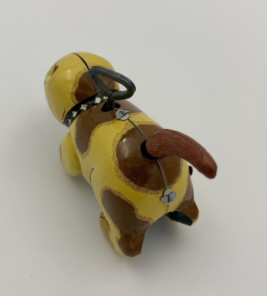 Vintage Mid Century Wind Up Dog Toy Collectible - Movable with a ...