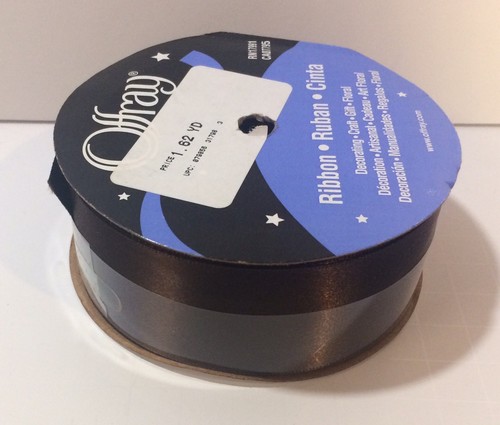 Offray Ribbon Woven Satin Brown 1-1/2 " Wide 10 Yards CA 07795 RN17991 ...