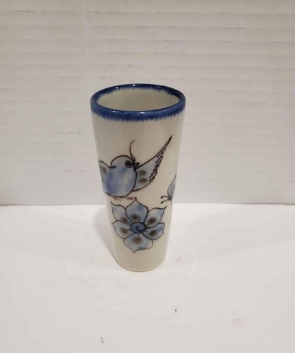 Tonala Mexican Pottery 3.5" Shot Glass Painted w/ "Tequila" and Bird | eBay