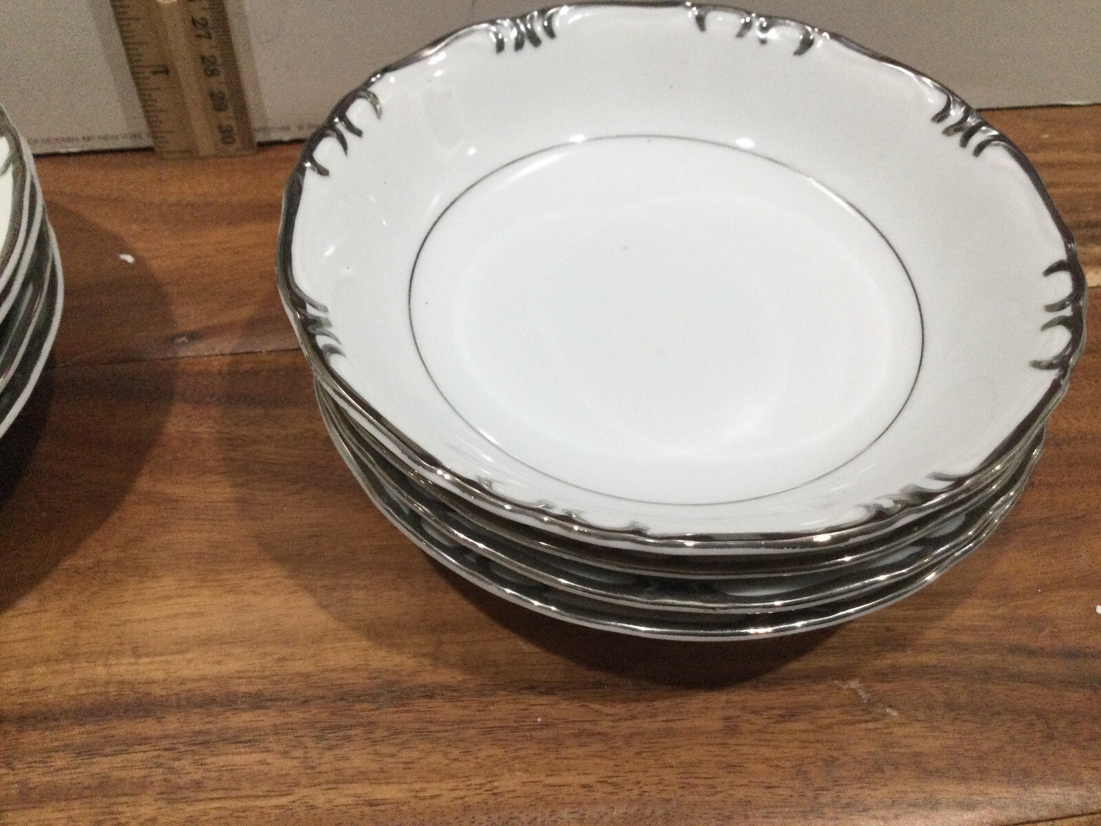 4 PC Gold China Baronet 5 1/2 In Fruit Bowls Platinum trim | eBay