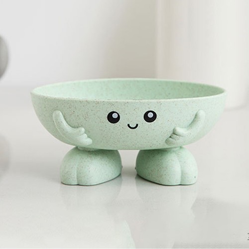 Cute Cartoon Container For Bathroom Wheat Straw Soap Dish Kids Washroom ...