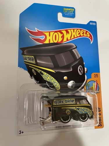 Hot Wheels HW Surf’s Up 2/5 Kool Kombi Black Surf Shop Moon Eyes 302/ ...