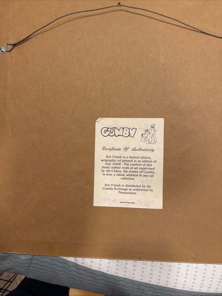 Gumby And Pokey Serigraphic Cel Limited Edition | eBay