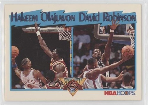 1991-92 NBA Hoops League Leaders Hakeem Olajuwon David Robinson #309 ...