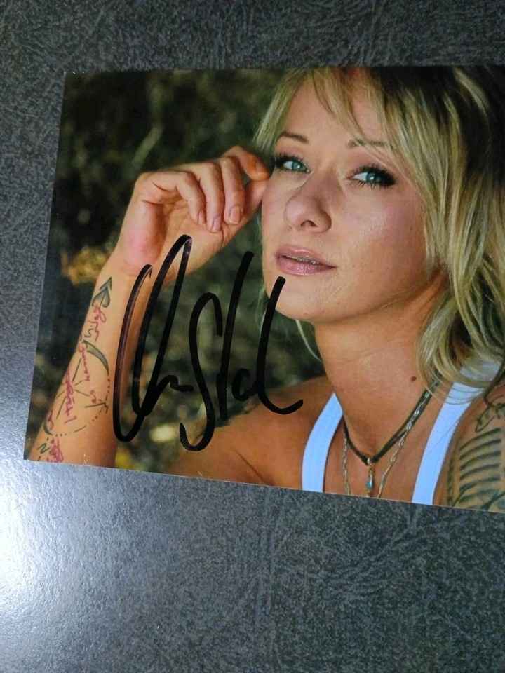 CHRISTIN STARK 2 Hand Signed Autograph 4X6 Photo S -SEXY PRESENTER ...