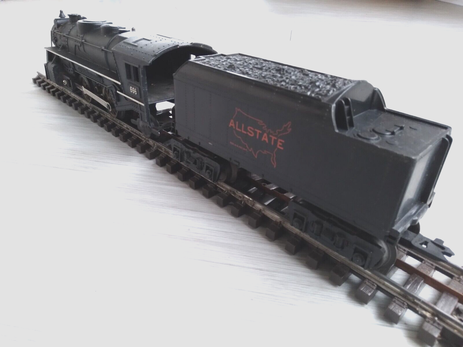 vintage MARX 666 Cast Metal Steam Engine with Allstate Tender- Works ...