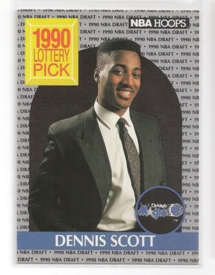 1990-91 NBA Hoops #393 Dennis Scott Rookie Orlando Magic | eBay