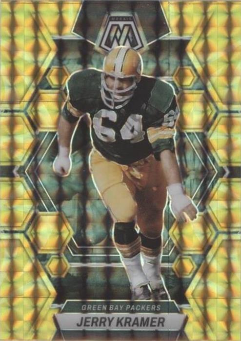 2023 Panini Mosaic - Jerry Kramer #87 Reactive Yellow Mosaic Prizm for ...