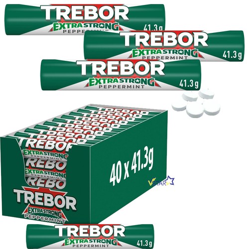 Trebor Extra Strong Peppermint Mints Roll 41.3g Perfect Treat | eBay UK