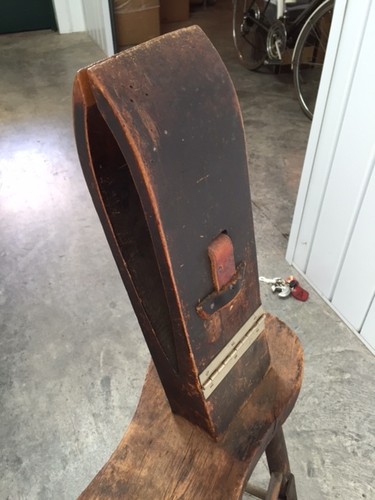 ANTIQUE LEATHER STITCHING HORSE - over 100 years old-LOCAL PICK UP ONLY ...