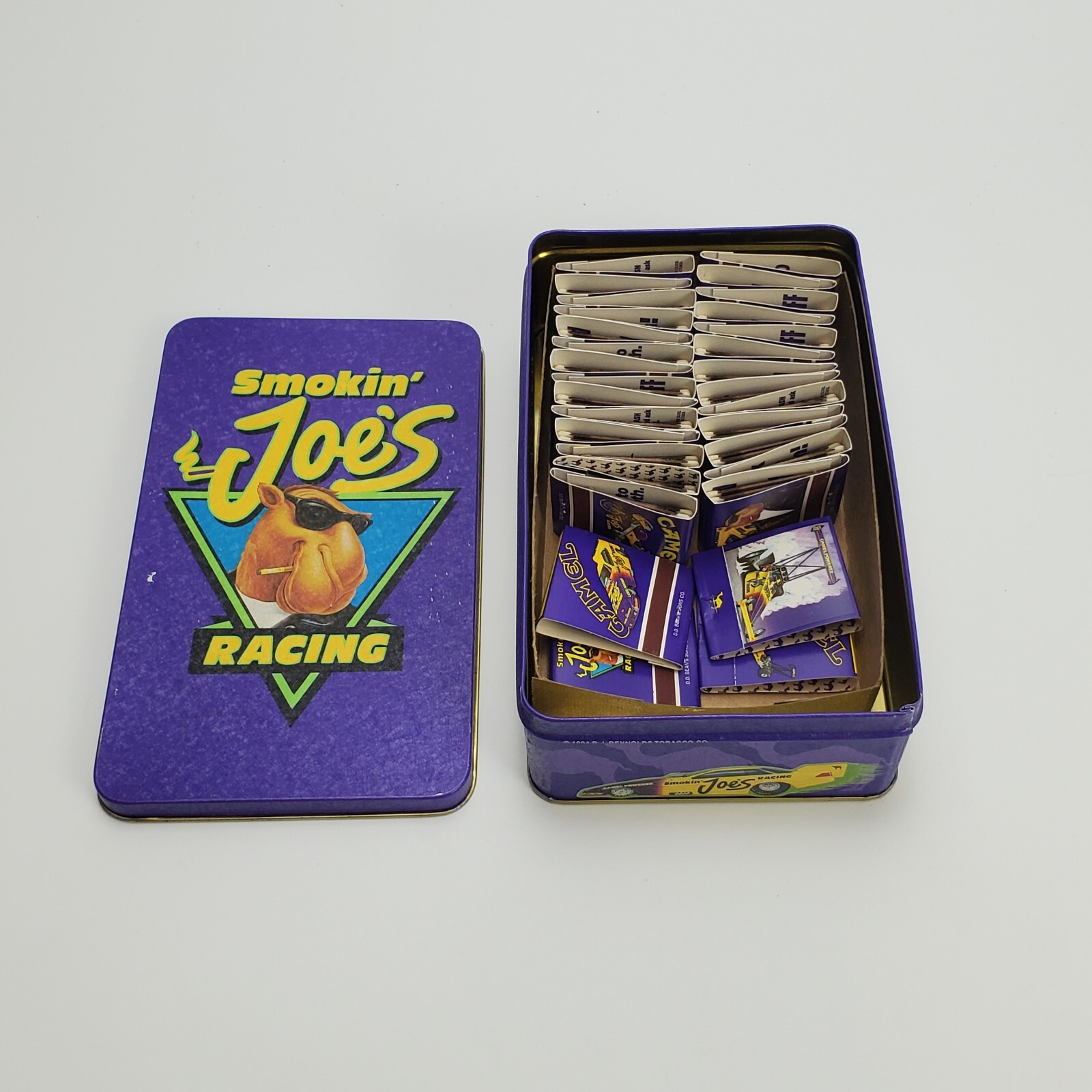 JOE CAMEL matches Racing Tin cigarettes Smokin’ Joe’s Racing matchbooks ...