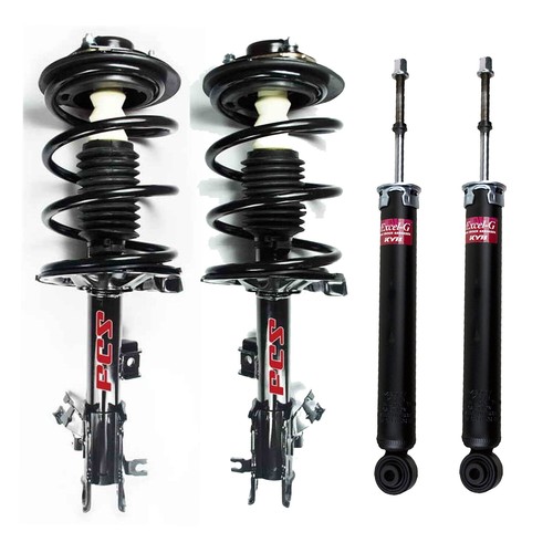 Front FCS Struts with Coil Springs & Rear KYB Excel-G Shocks Kit for ...