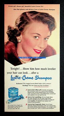 Lustre-Creme Cream Shampoo 1950 Trade Print Magazine Ad Poster ADVERT ...
