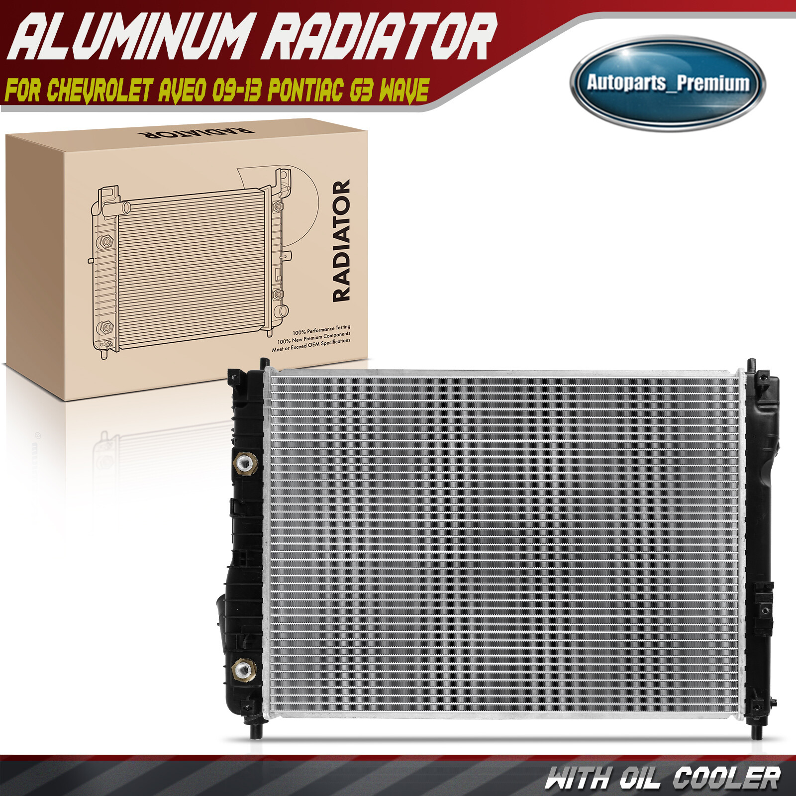 Radiator for Chevrolet Aveo Aveo5 2009-2011 Pontiac G3 2009-2010 G3 ...