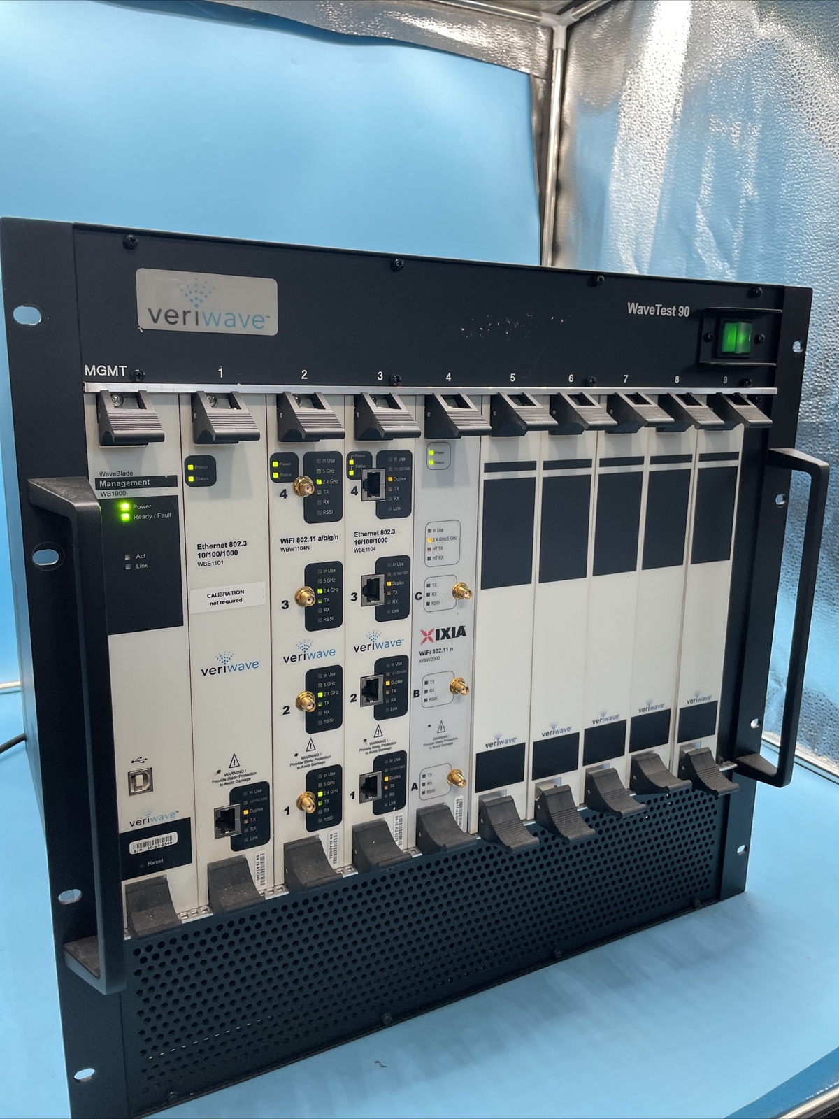 Veriwave Wavetest 90 Multi-Client 10-Slot Traffic Gen. W/ IXIA WBW2000 ...