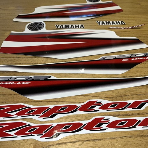 Yamaha Raptor 660 2004 Red Full Graphics Decals | eBay