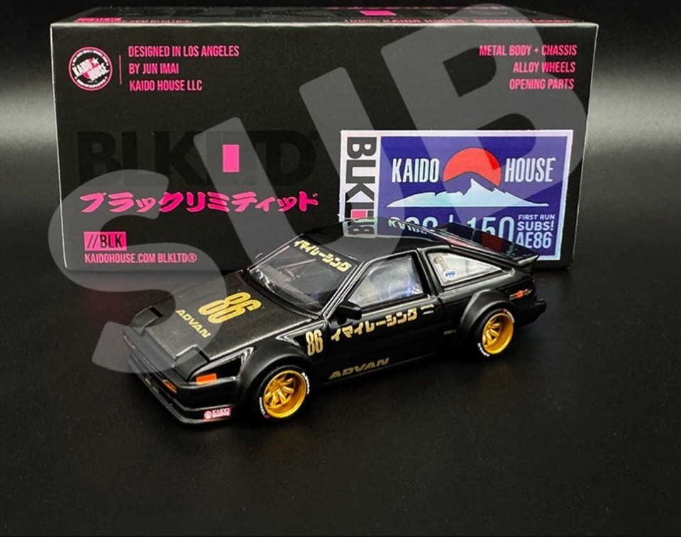Kaido House BLKLTD AE86 Mystery Drop First Run KH86 w/ Pin BLK LTD LE ...