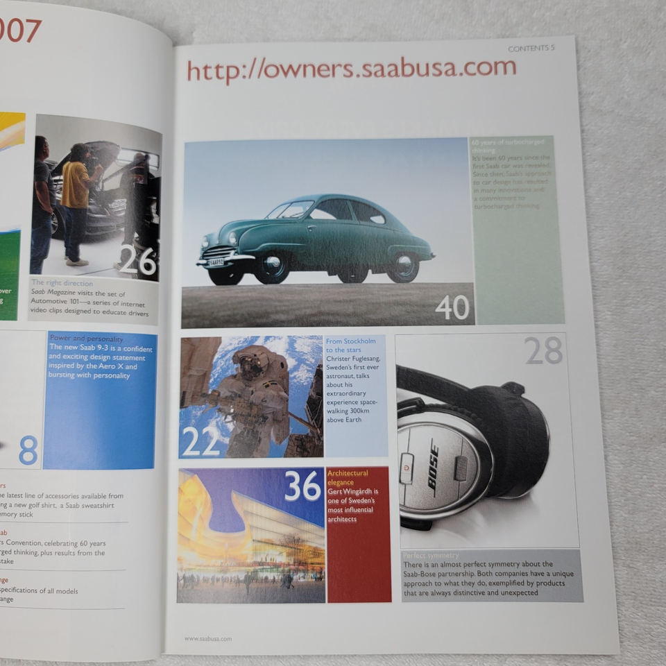Saab Magazine January 2007 Issue - Saab 9-3 Unveiled, Saab Bike, Saab ...