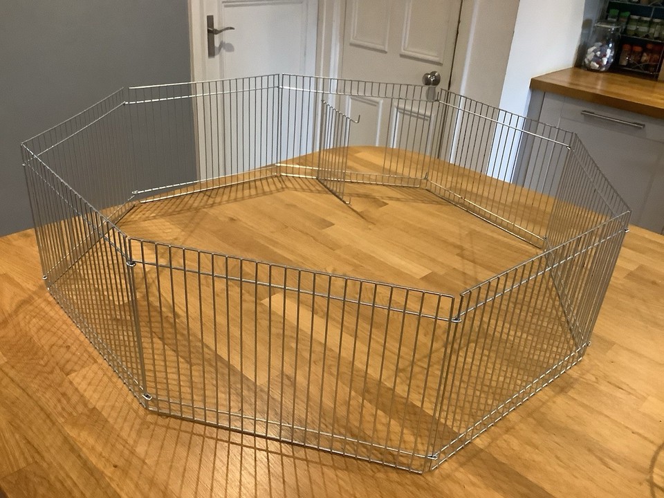 Gerbil Cage, Black Wired Top with Glass Bottom. 3 Levels Of Fun For ...