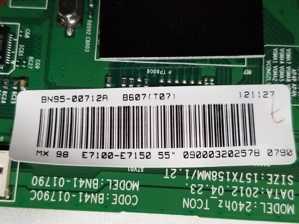 SAMSUNG UN55ES7100 T-CON BOARD BN95-00712A | eBay