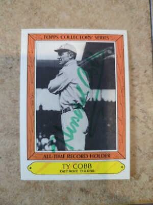 1985 Topps Woolworths #8 Ty Cobb Detroit Tigers Baseball Card | eBay