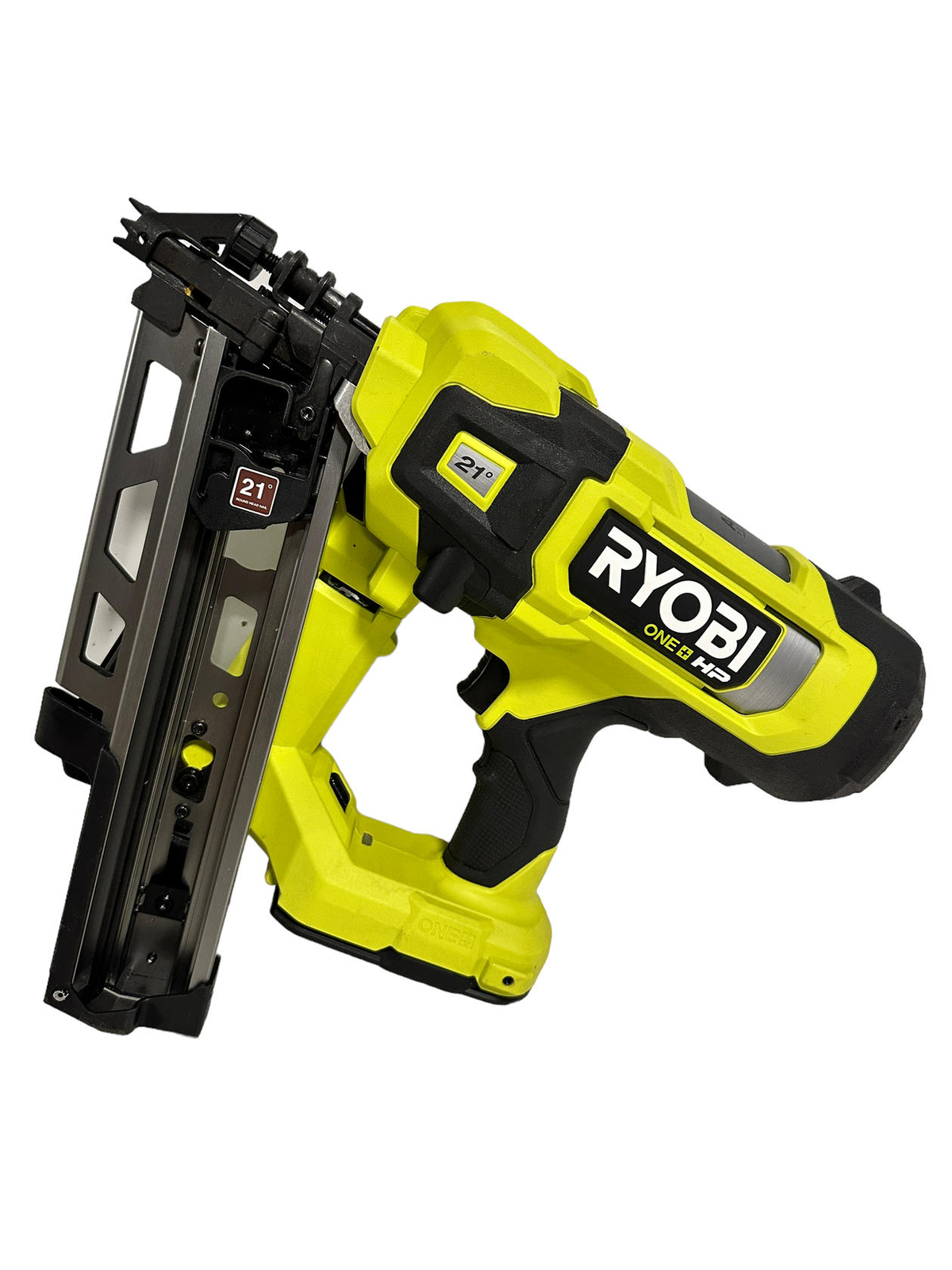 RYOBI 18V ONE+ HP Brushless AirStrike 21 Degree Framing Nailer PBL345 ...