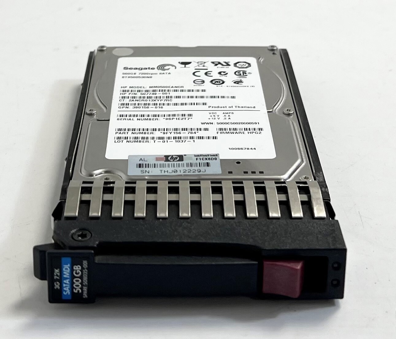 HPE 500GB 3G 7.2K 507750-B21 2.5" SATA MDL Hard Drive | eBay