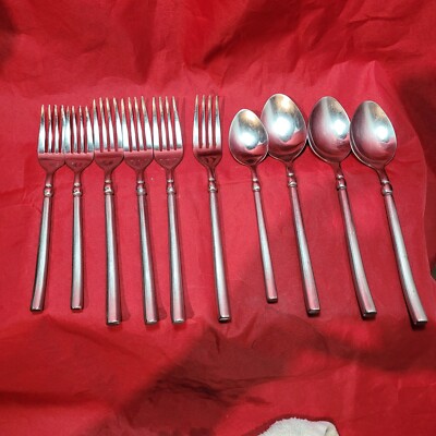 10 pieces Wallace stainless flatware, forks spoons | eBay