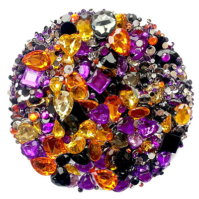 HALLOWEEN Mix/Set of Gems Diamantes Rhinestones Crystals Craft ...