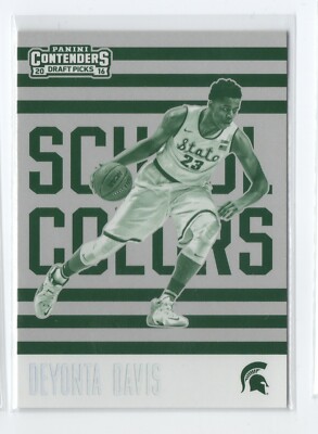 2016-17 Contenders Draft Picks School Colors #11 Deyonta Davis RC ...