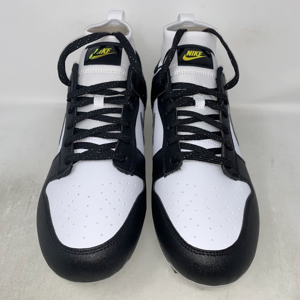 Nike Dunk Low Vapor Edge Panda Black Football Cleat, Size 14 BNIB ...