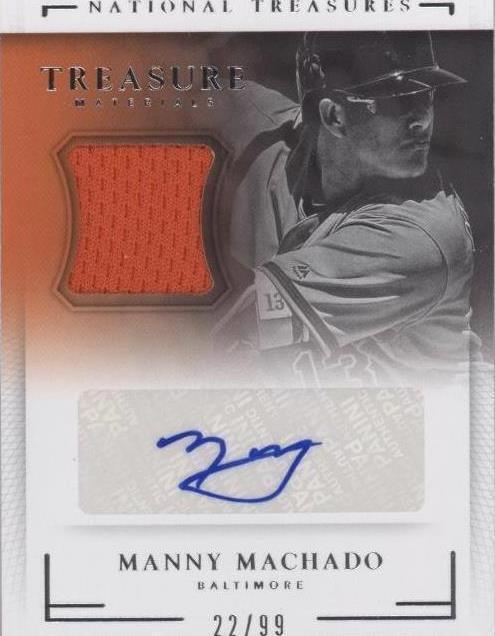 2016 Panini National Treasures - Treasure Material Signatures Manny ...