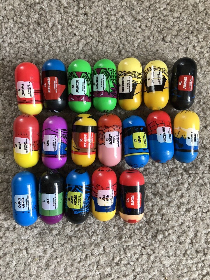 Lot Of 19 Marvel Mighty Beanz Beans Superhero Moose Toys 2003 | eBay