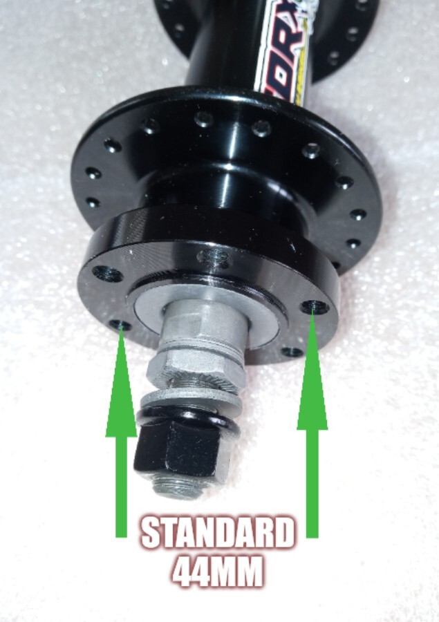 Fat bike front hub 135mm 36H 3/8" aluminum disc type. | eBay