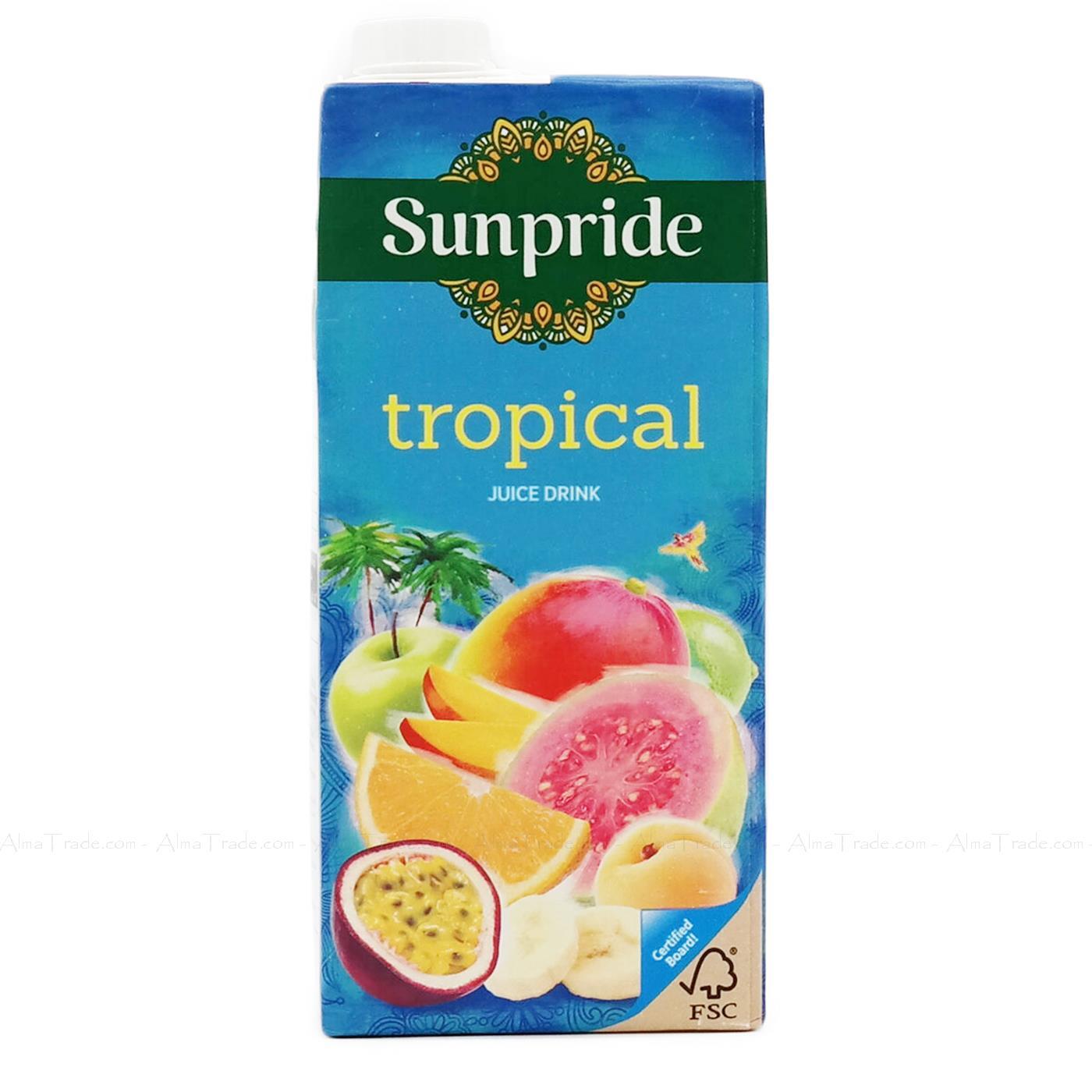 Sunpride Tropical Juice Drink Party Tropics Fruit Carton Box Pack 12 x ...
