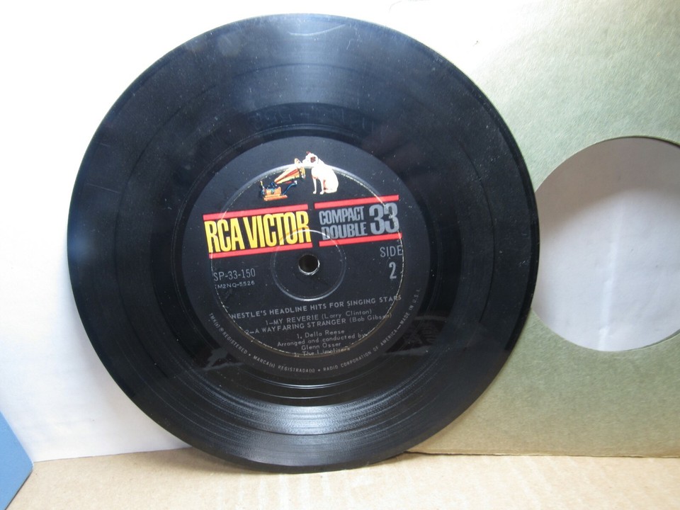 Old 33 RPM 7" Record - RCA Victor SP-33-150 - Nestle's Mario Lanza ...