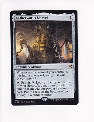 MAGIC THE GATHERING MTG COMMANDER: AETHERDRIFT AETHERWORKS MARVEL | eBay